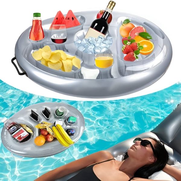 Perfektes aufblasbares Pooltablett für Getränke | FLOATPLATI ...